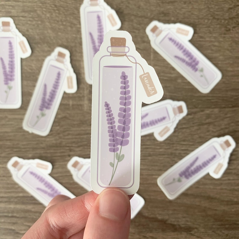 Lavender Sticker Lavender Flower Potion Stickers Fall | Etsy