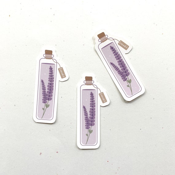 Lavender Sticker Lavender Flower Potion Stickers Fall | Etsy