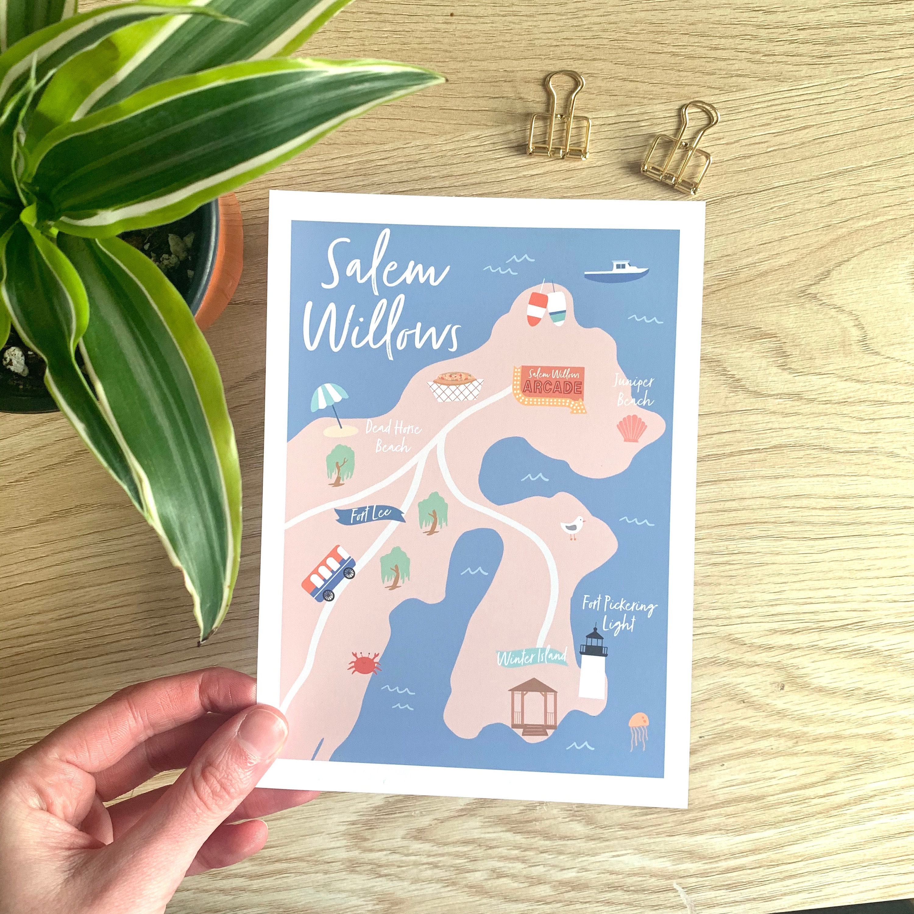 Salem Willows Map, Salem Map, Salem MA, New England Maps, City Maps ...