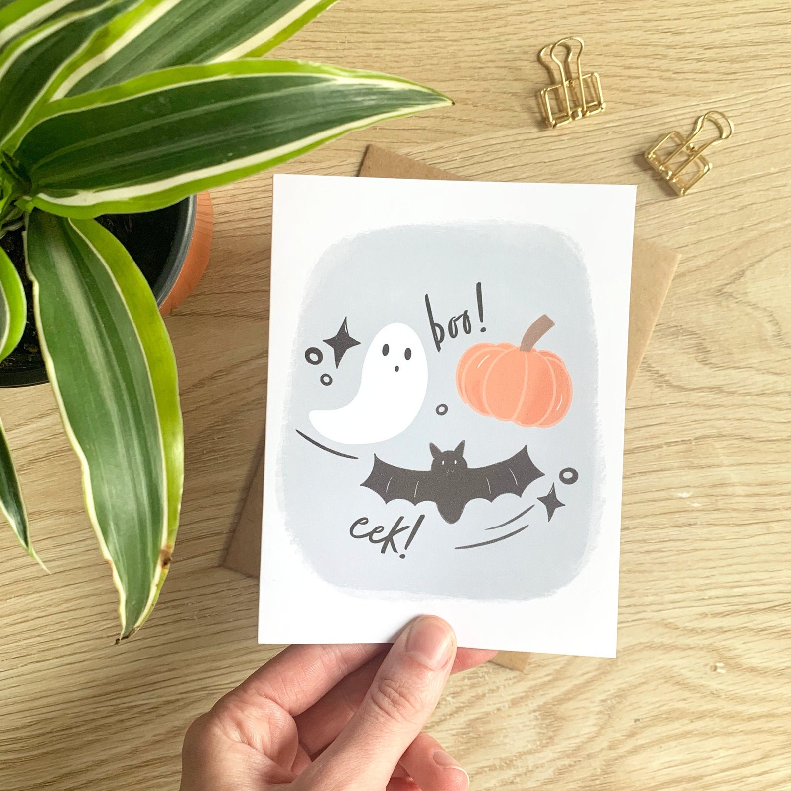 Cute Halloween Card Ghost Cards Halloween Cards Fall Cards | Etsy