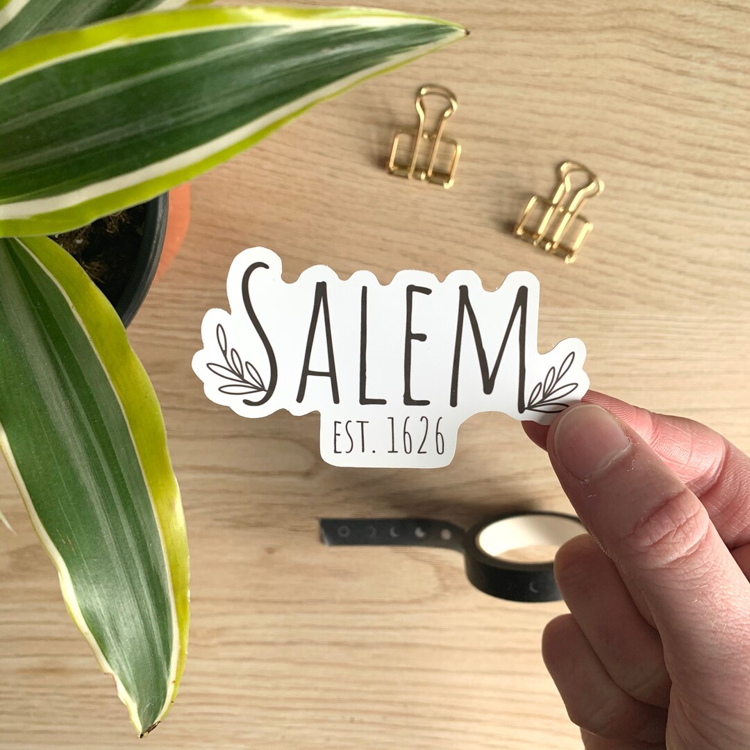 Salem Sticker, Salem MA, Halloween Stickers, Fall Stickers, Witchy City ...