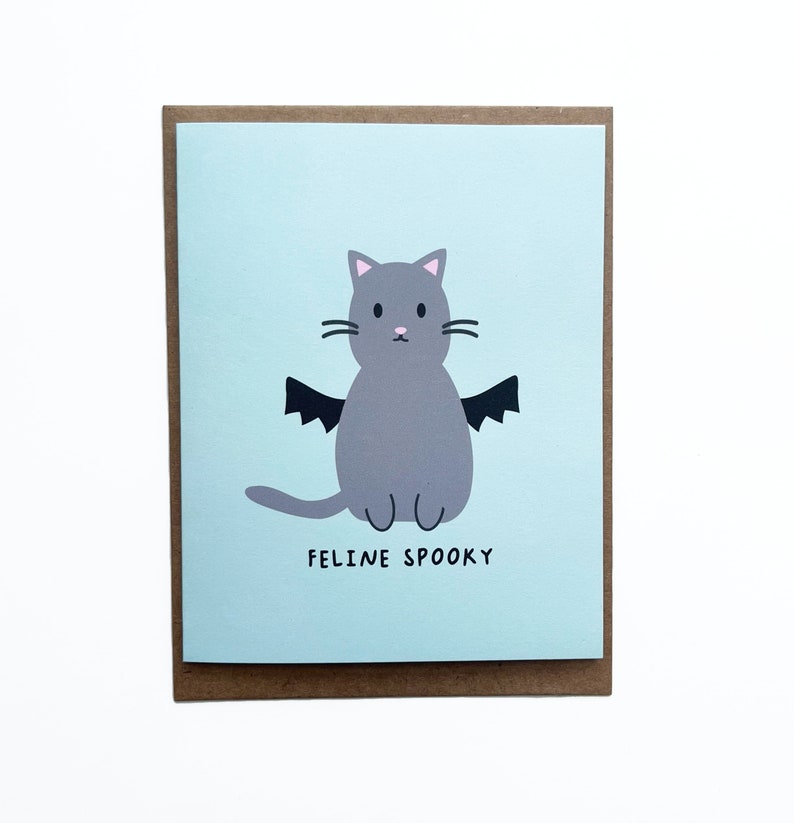 3 Pack Cat Halloween, Cat Halloween Cards, Halloween Card Set, Fall ...