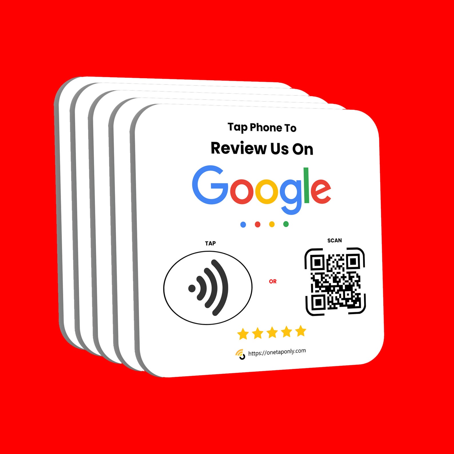 One Tap Google Reviews Plate Google Business Feedback One Tap Google ...
