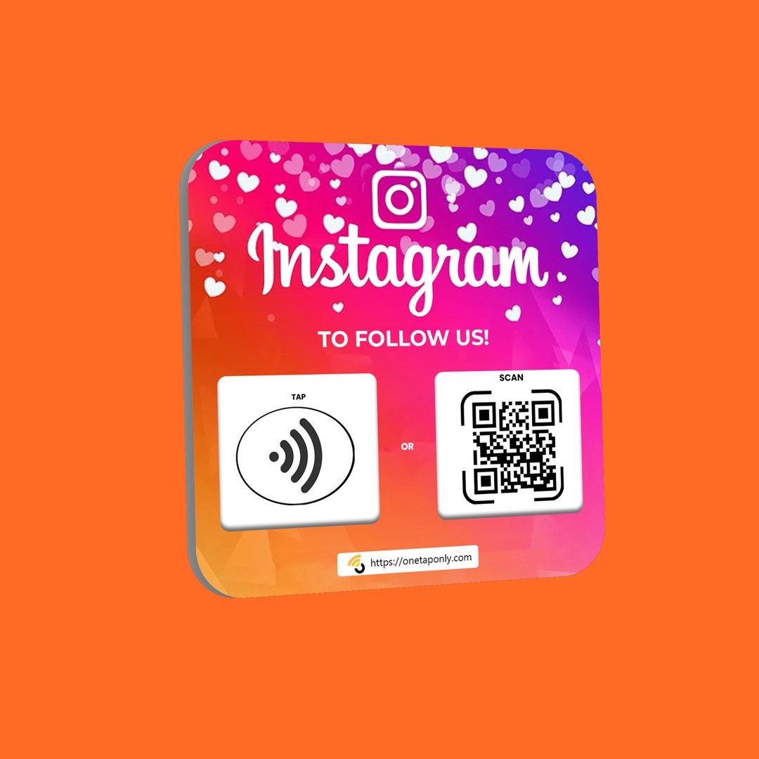 One Tap Instagram NFC Plate One Tap Instagram Plate One Tap Instagram ...