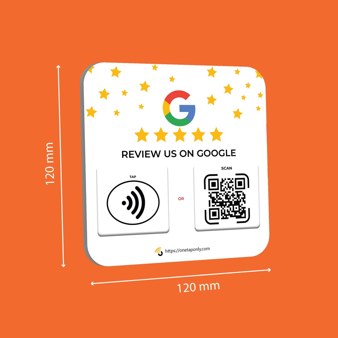 One Tap Google Reviews Plate Google Business Feedback One Tap Google ...