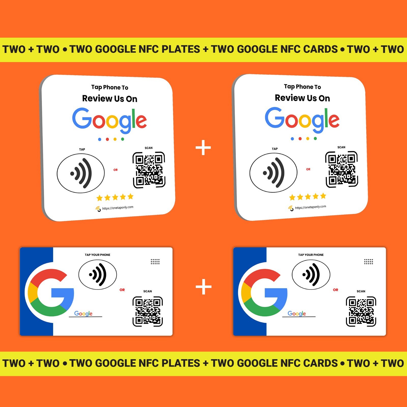 One Tap Google Reviews Plate Google Business Feedback One Tap Google ...