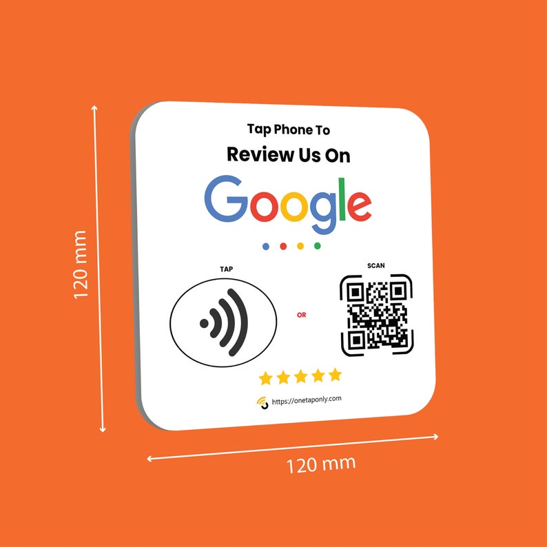 4 Pack Google Reviews Plate NFC Google Reviews Card Bundle One Tap ...