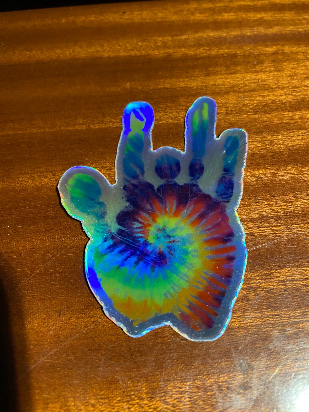 Tie Dye Jerry Garcia Hand Print Sticker - Etsy