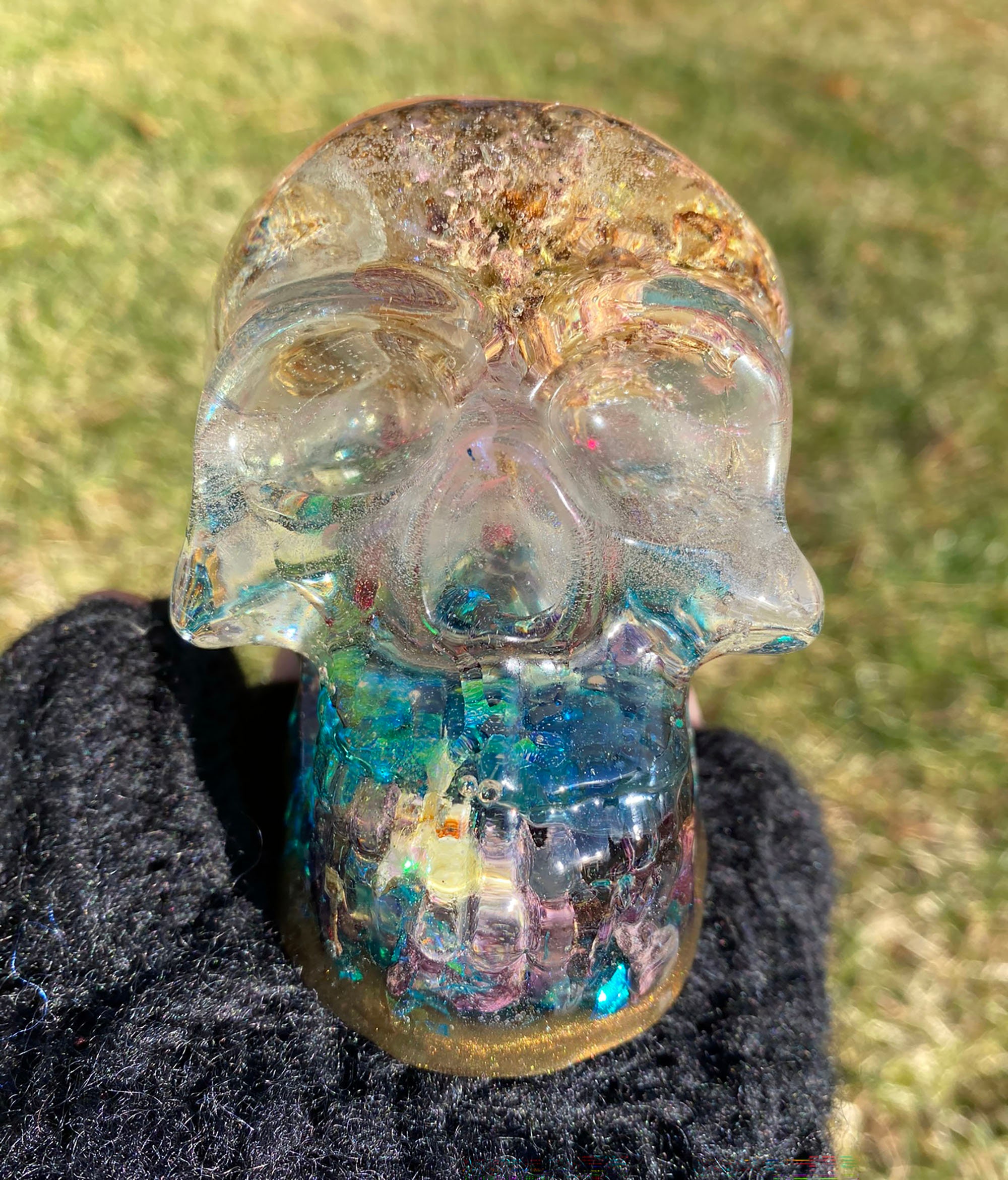 Morning Mist Skull With Wildflowers and Seashells - Etsy