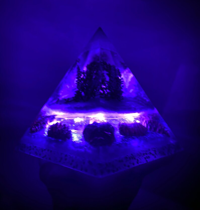 Giant Light up Pyramid With Artificial Flowers Real Pine Cones - Etsy