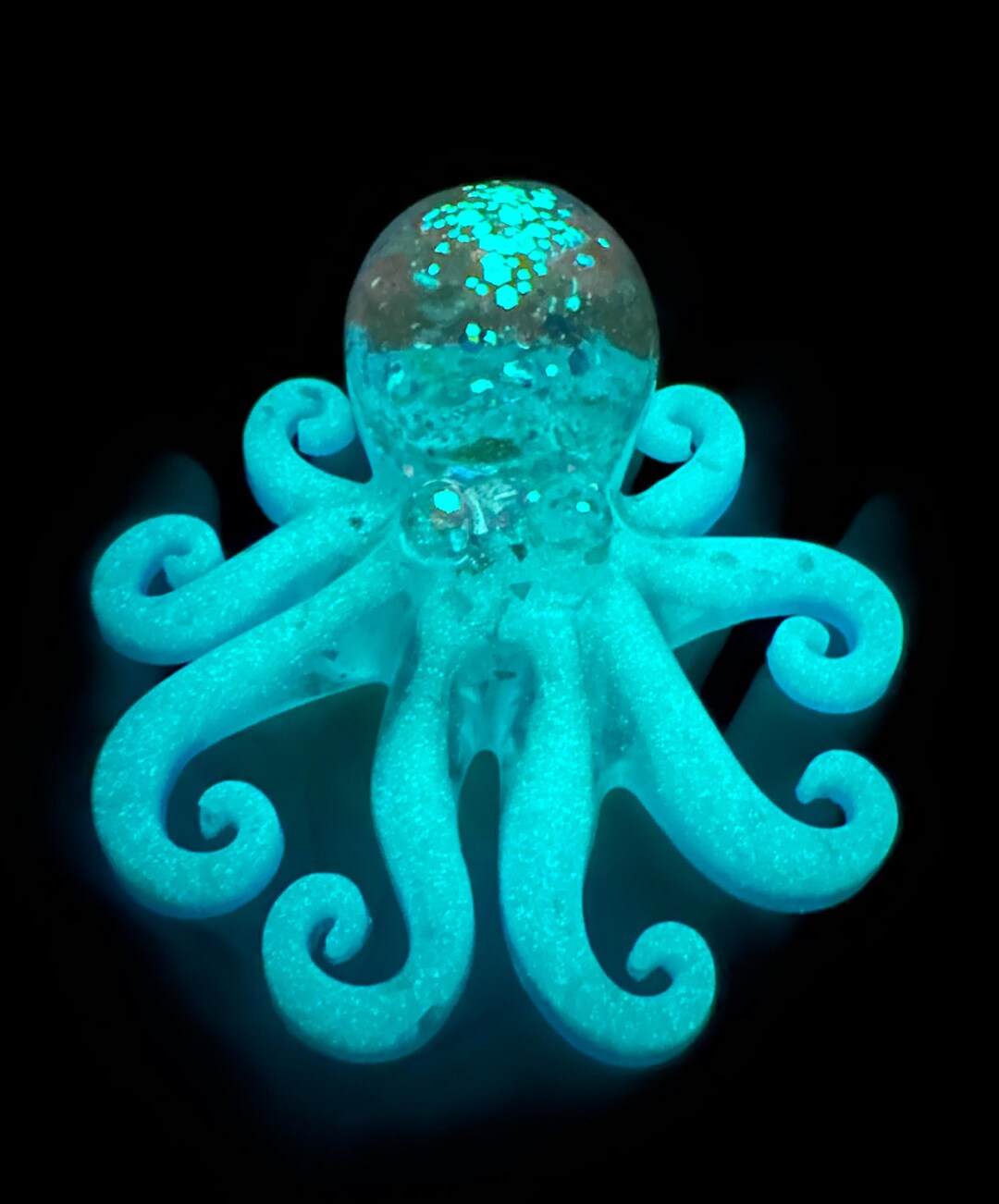 Glow in the Dark Resin Octopus, Pink and Purple, Underwater World - Etsy