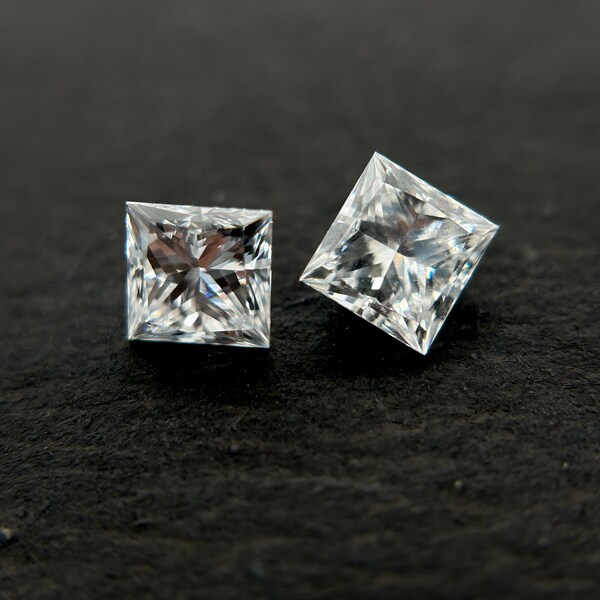 Princess Lab Grown Diamond Ring - Etsy