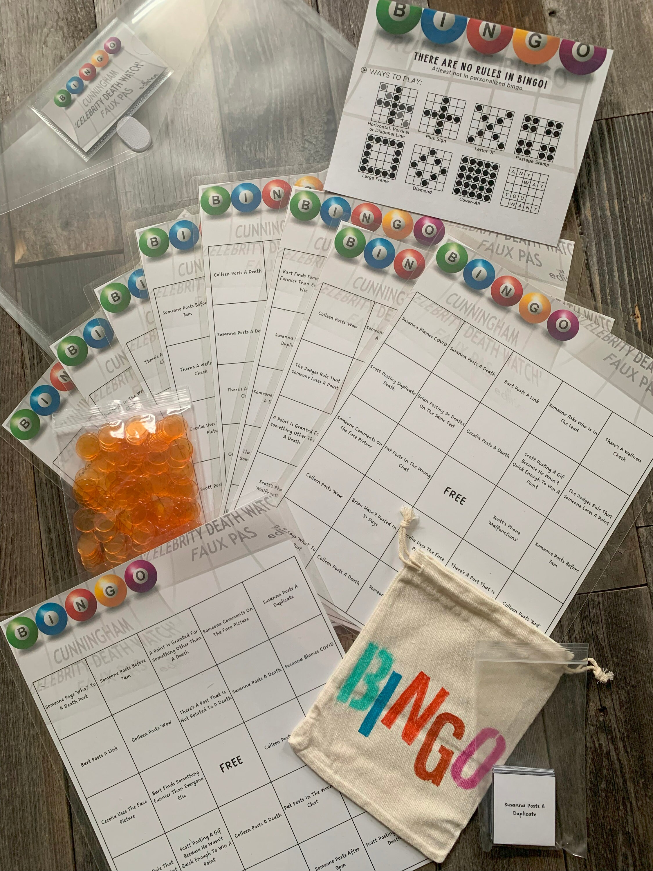 A Personalized Bingo Game of Your Memories & Stories for Family Game ...