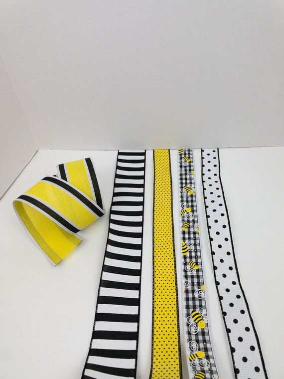 5 Ribbons Bee Themed DIY Kit for a Beautiful Spring Bow - Etsy