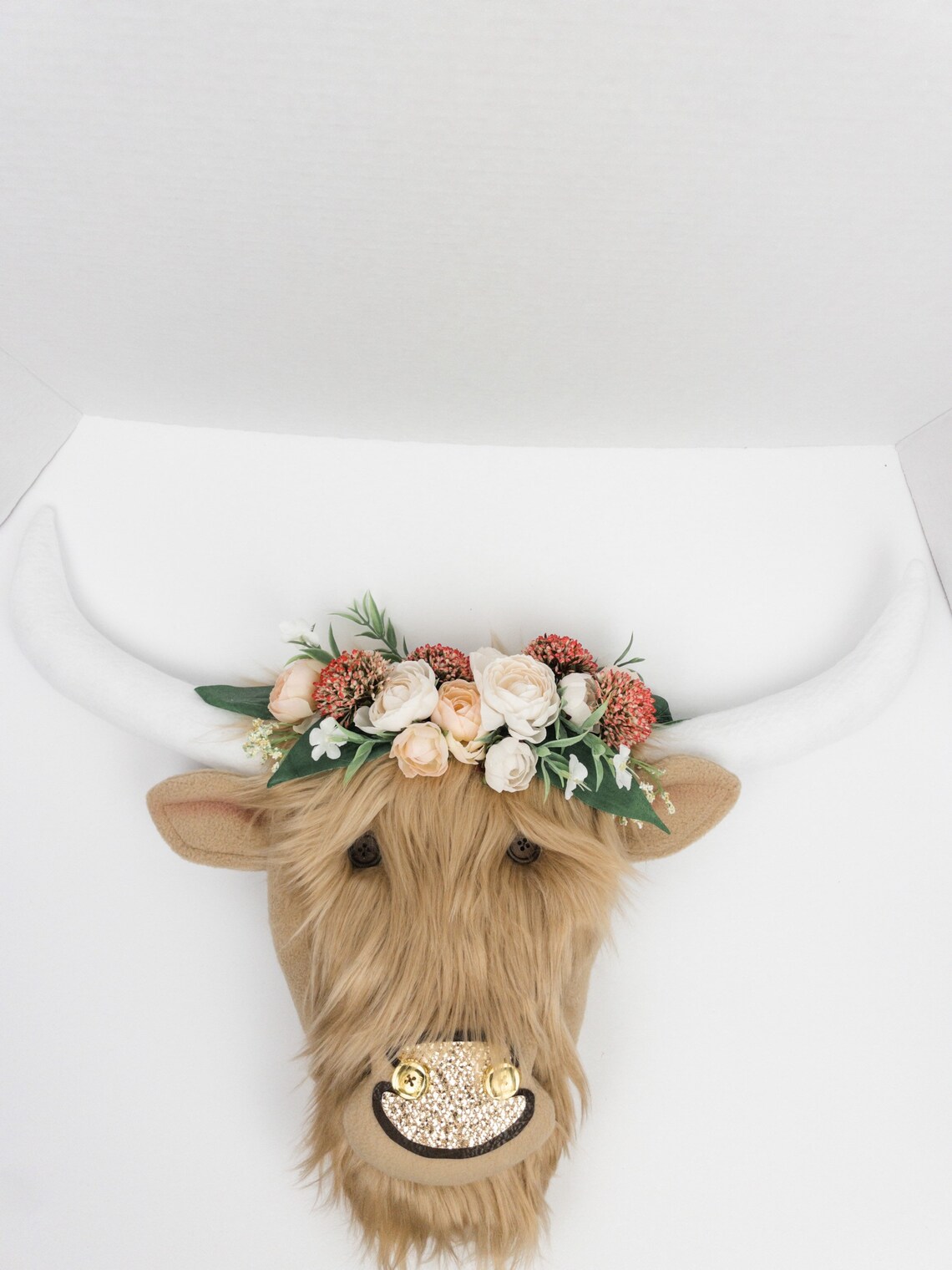 Highland Cow Plush Wreath Attachment or Large Accent - Etsy