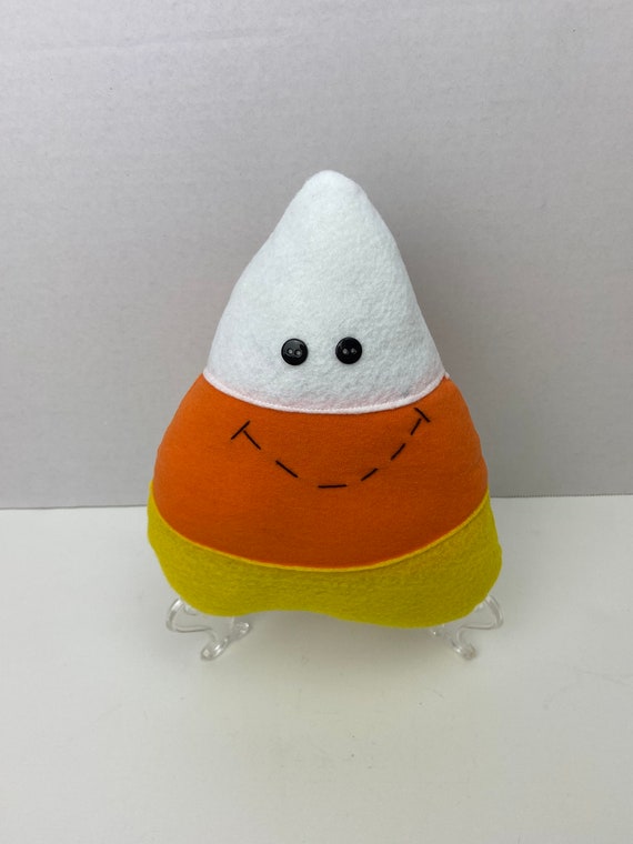 Candy Corn Plush Wreath Attachment With Smiling Face | Etsy