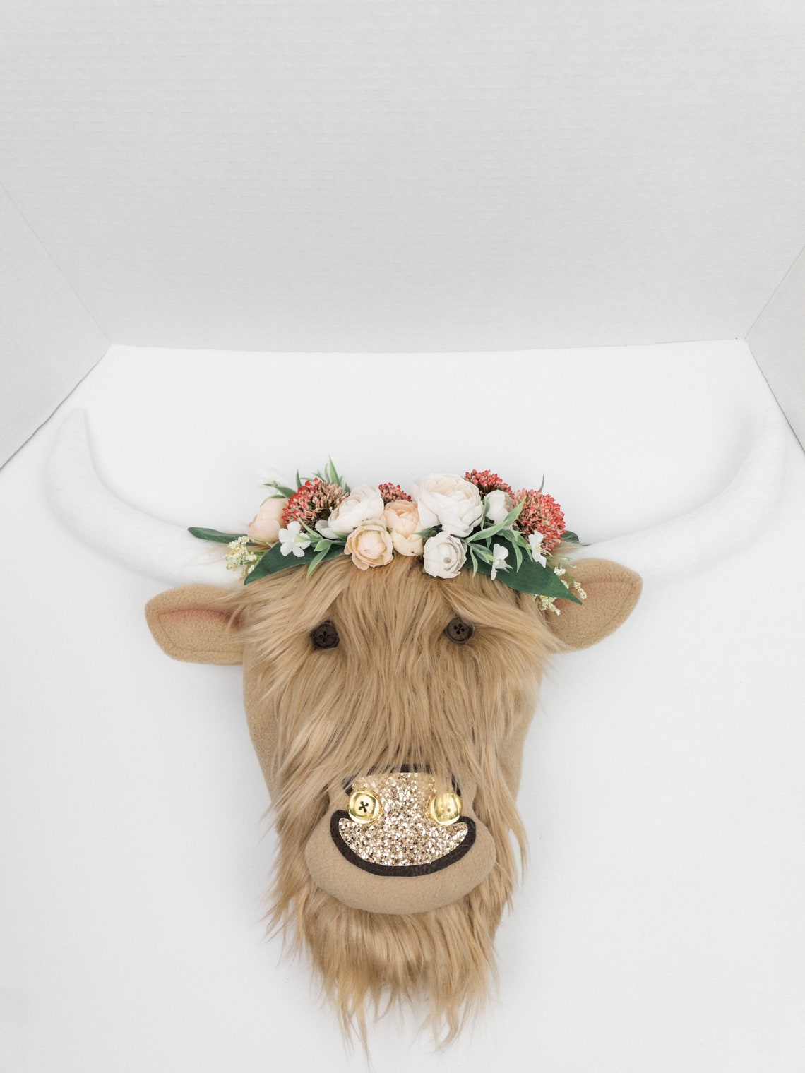 Highland Cow Plush Wreath Attachment or Large Accent - Etsy