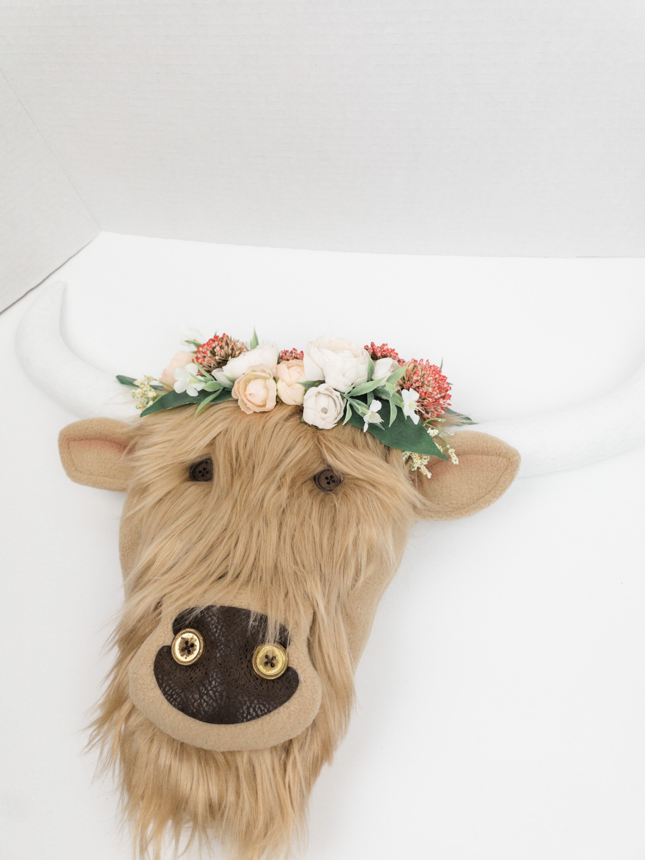 Highland Cow Plush Wreath Attachment or Large Accent - Etsy