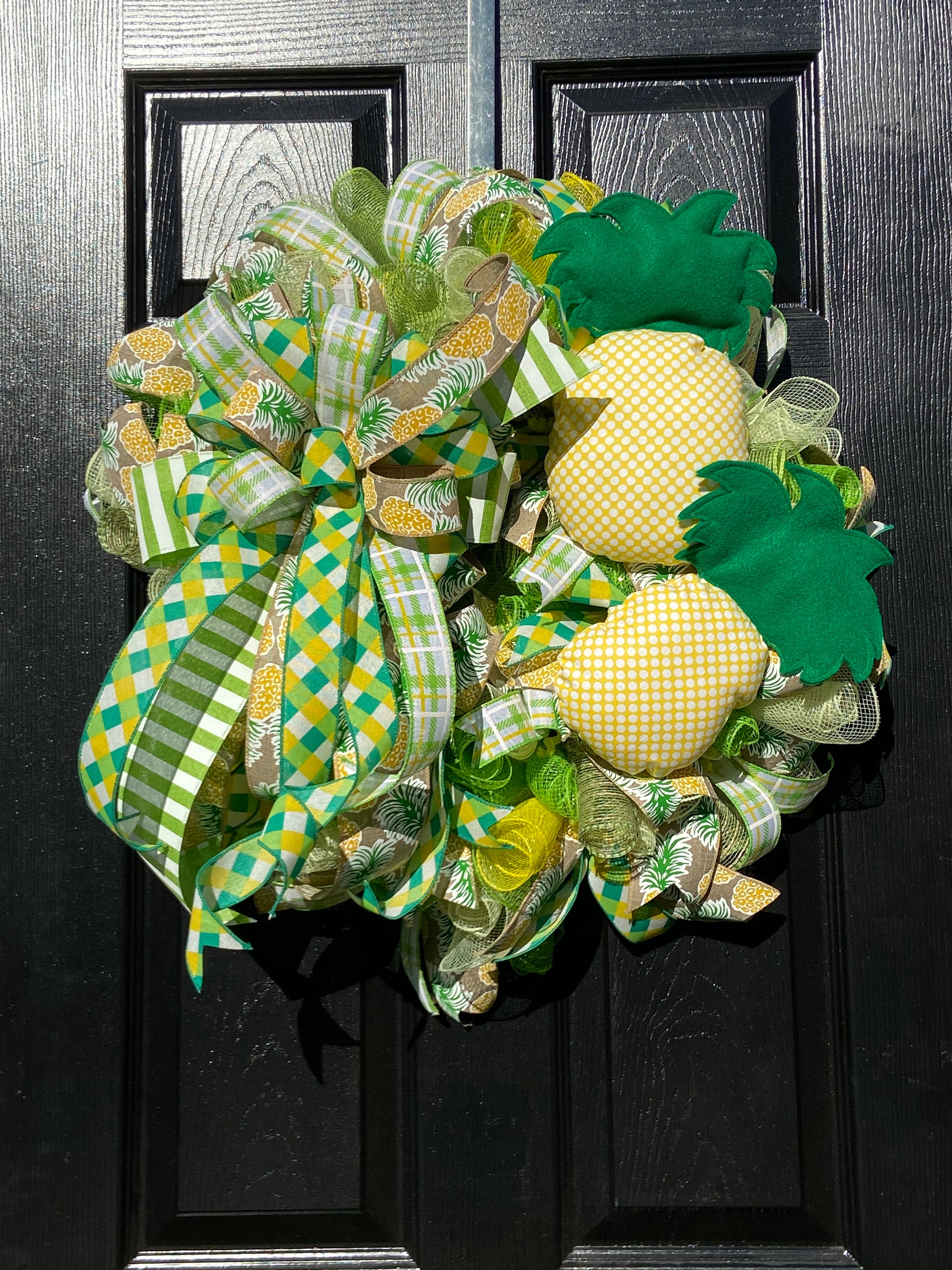 Summertime Pineapple Wreath to Add Some Sunshine to Your - Etsy