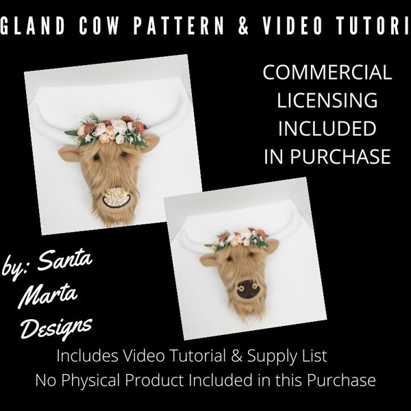 Highland Cow Wreath Attachment Tutorial - Etsy