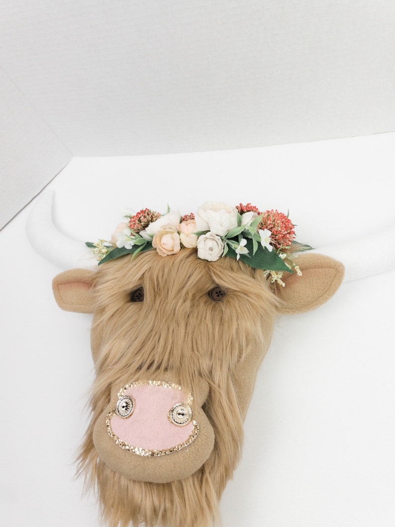 Highland Cow Plush Wreath Attachment or Large Accent - Etsy