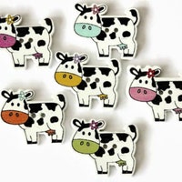 Cow Buttons - Etsy