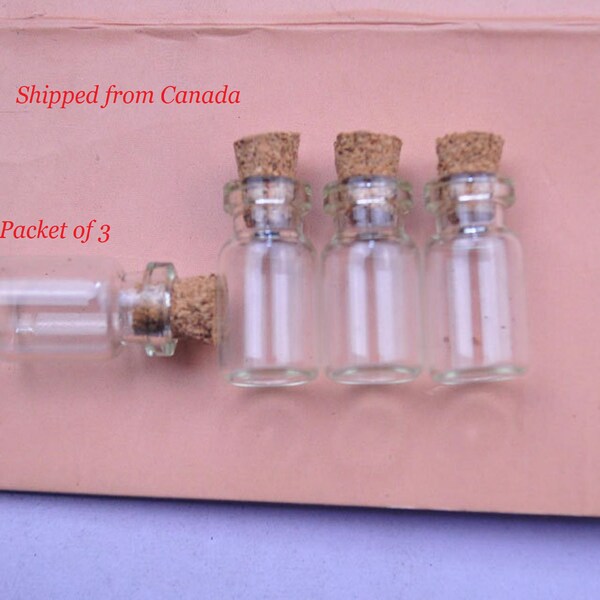 Mini Glass Bottle - Etsy