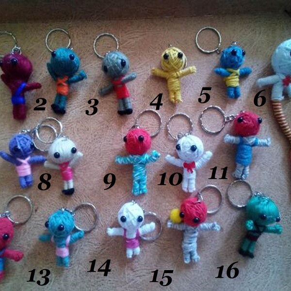 Voodoo Doll Keychain - Etsy