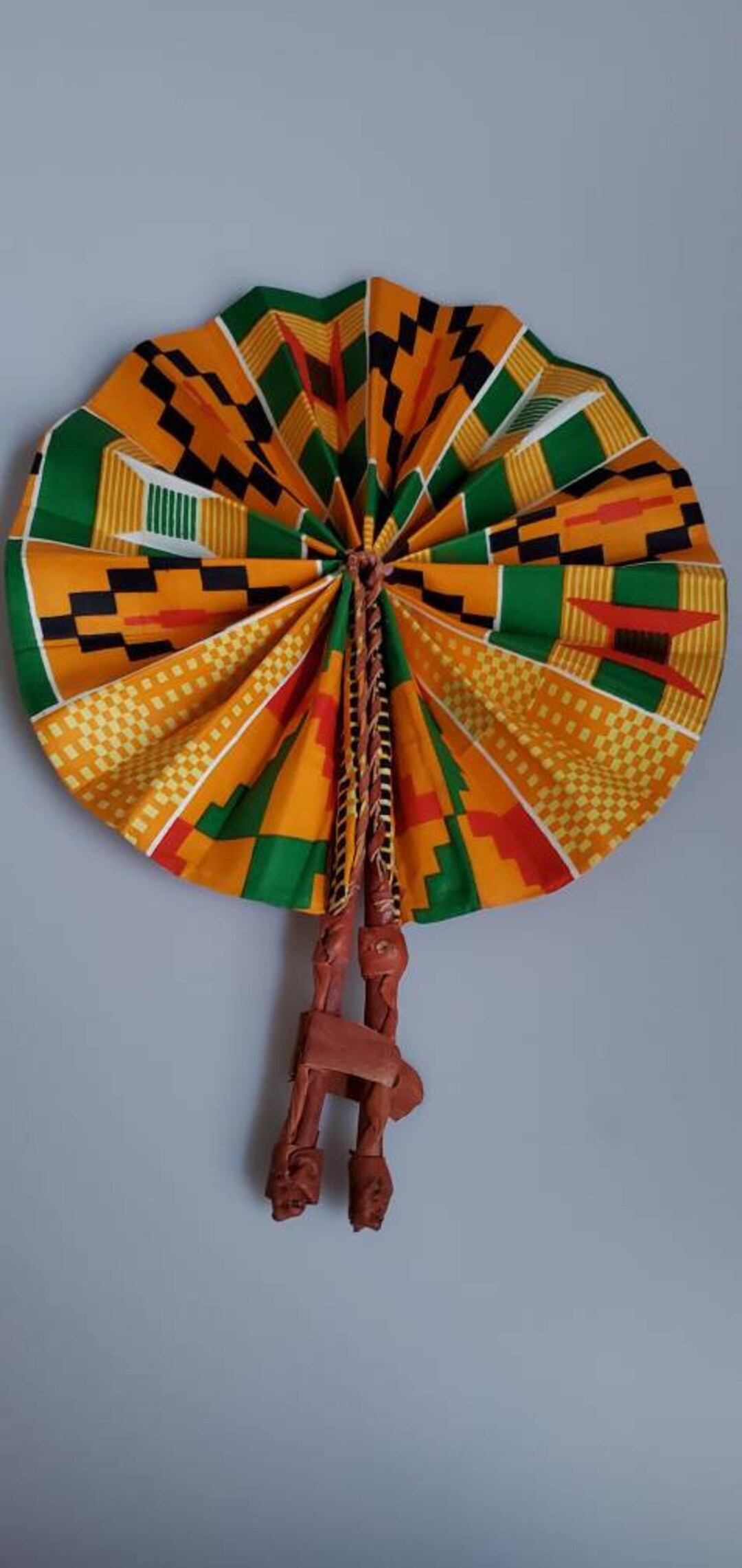 Handmade Ghanaian Foldable Fan - Etsy