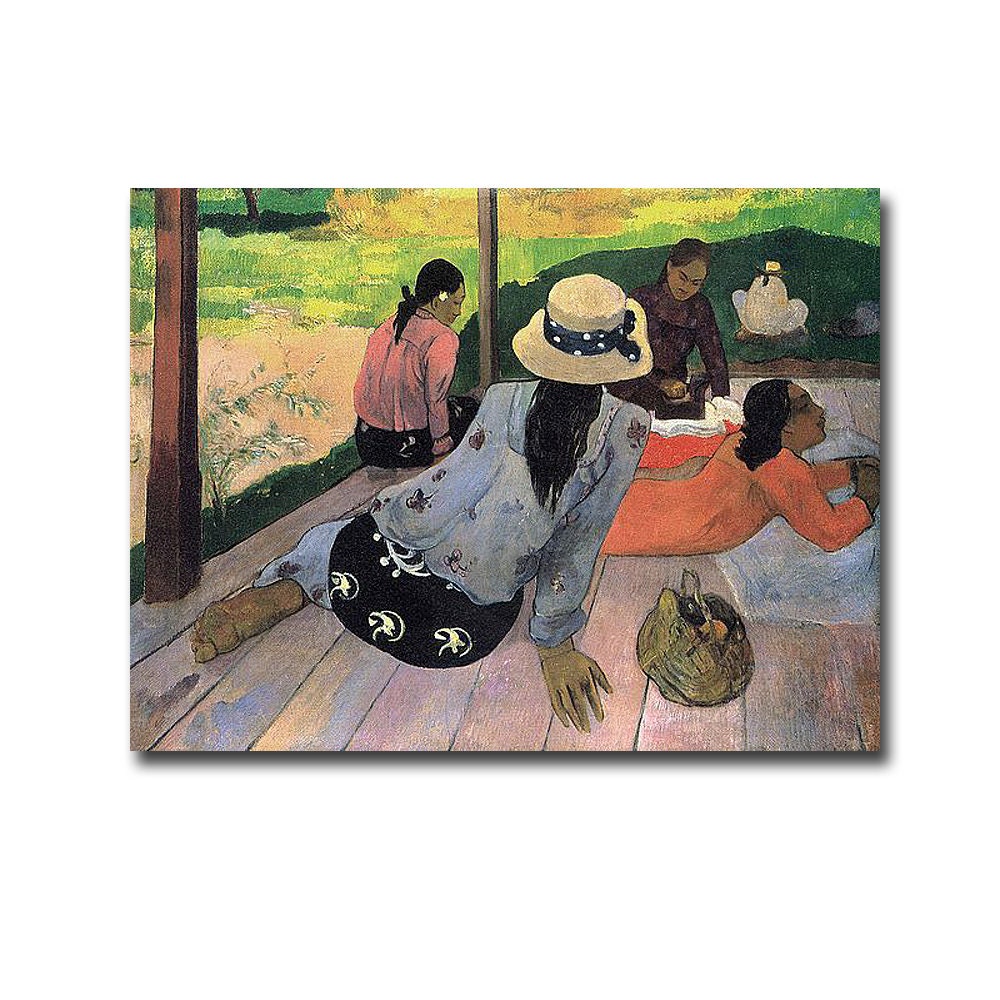 Gauguin 'the Siesta' Canvas Wall Art 18 in X 24 In - Etsy