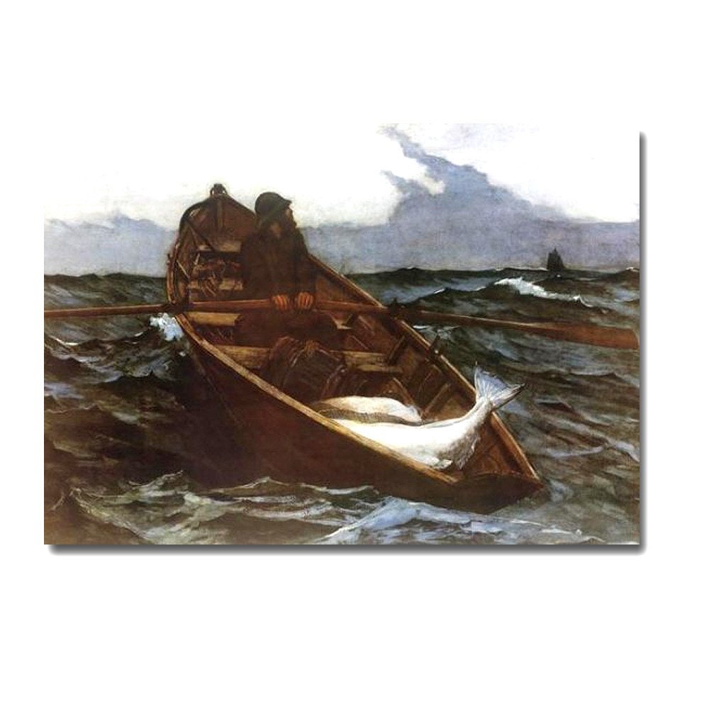 Winslow Homer 'fog Warning' Canvas Wall Art (16 in X 24 In, Ready to ...