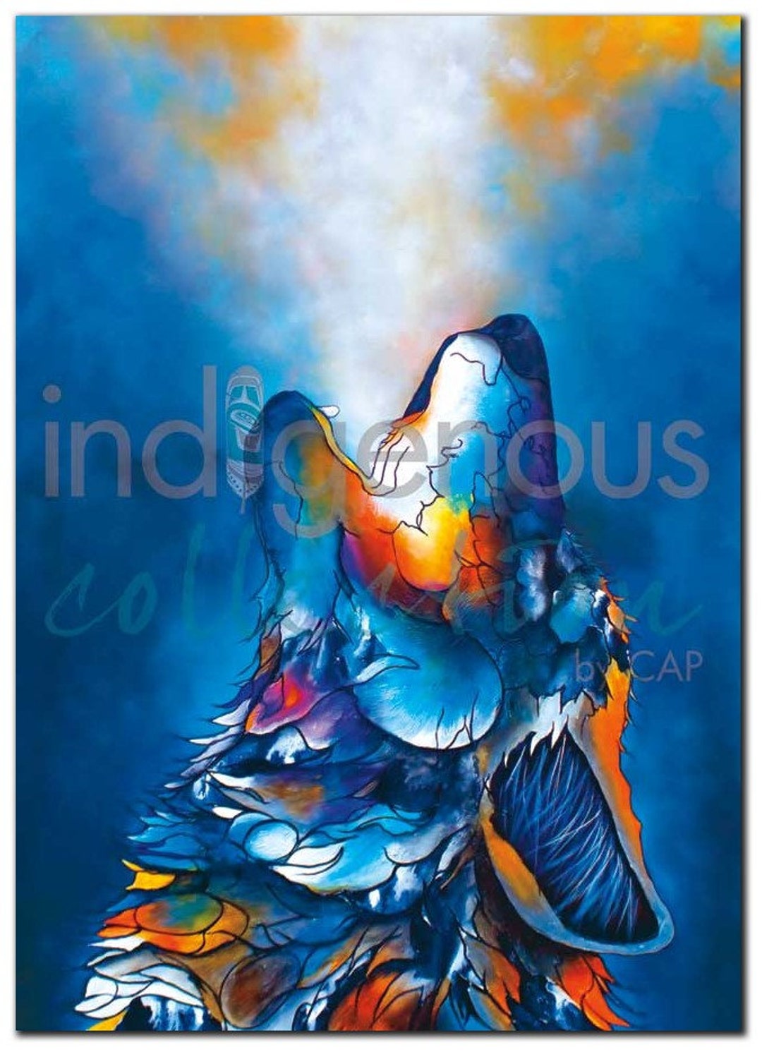 Micqaela Jones 'howling for Victory' Native American Indigenous Canvas ...