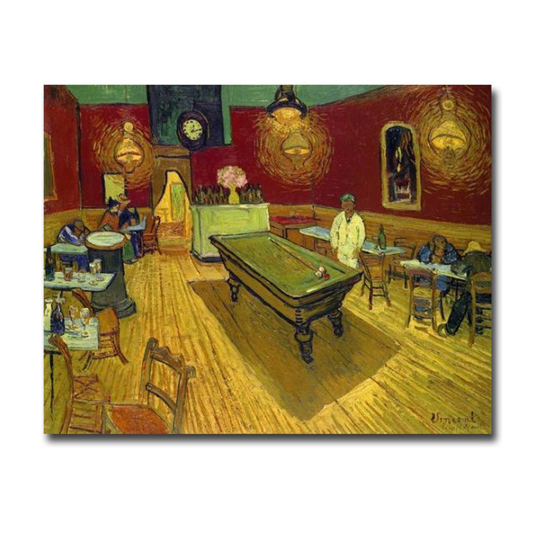 Vincent Van Gogh 'the Night Cafe (pool Room), 1888' Gallery-wrapped ...