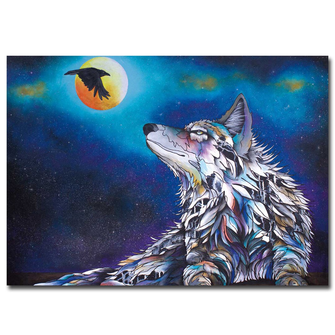 Micqaela Jones 'connected' Native American Indigenous Canvas Wall Art ...