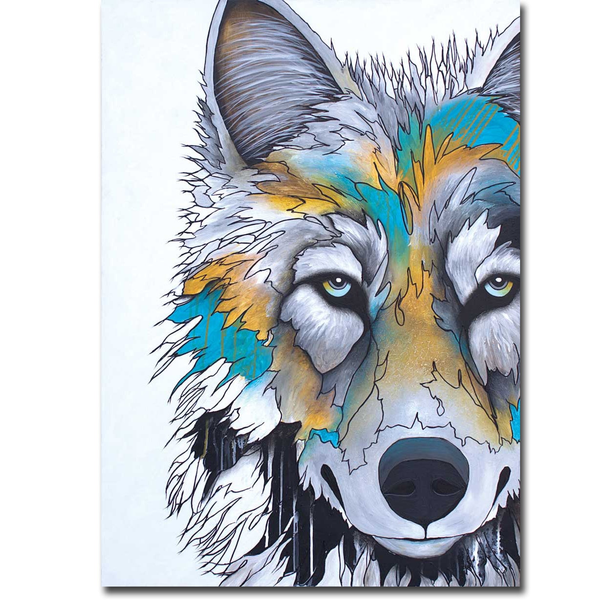 Micqaela Jones 'alpha' Native American Indigenous Canvas Wall Art (24 ...