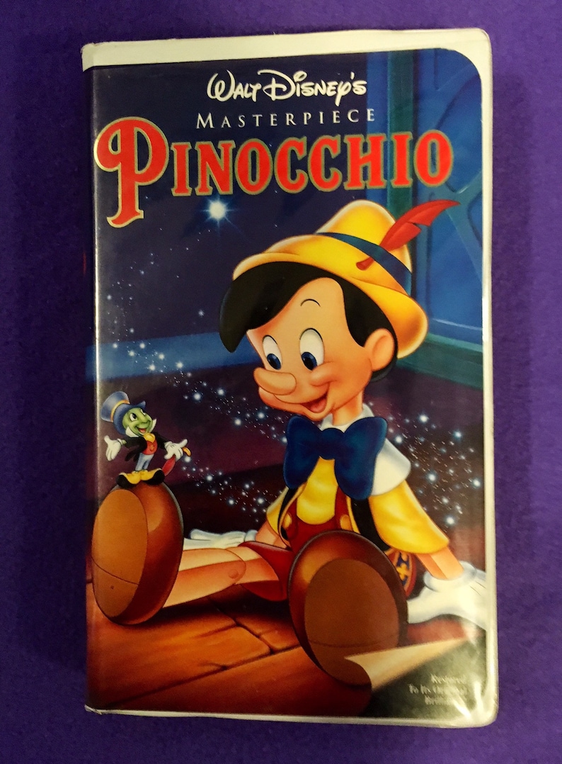 Walt Disney's Masterpiece Collection Pinocchio VHS Vintage Original ...