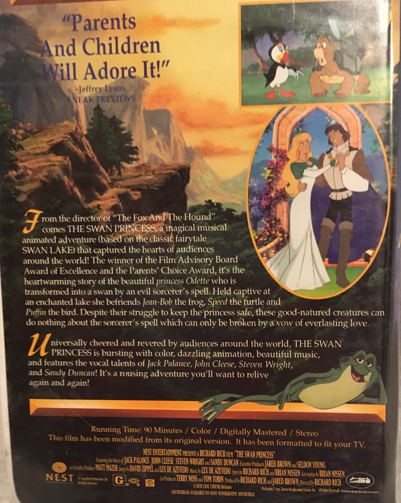 Vintage the Swan Princess VHS and Clamshell Case, Turner Family Classic ...