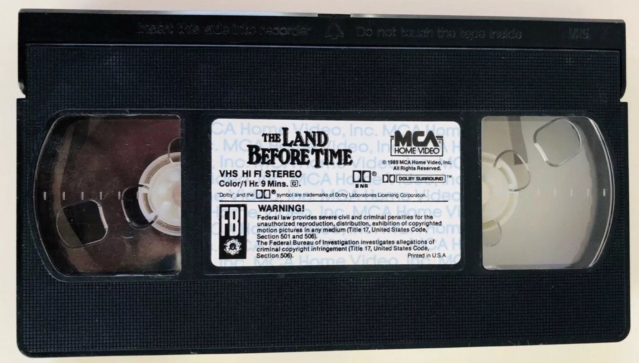 Buy Vintage the Land Before Time VHS With Cardboard Case, A New ...