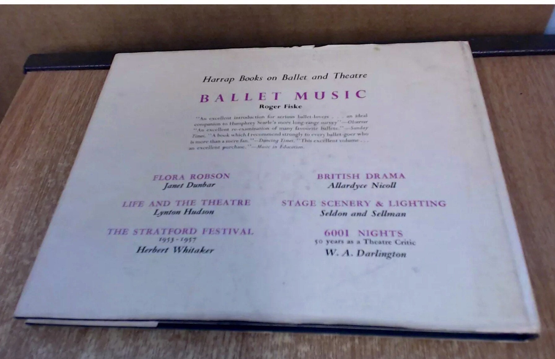 Vintage Ballet Class by Edward Caton Hardcover Book With Original Paper ...