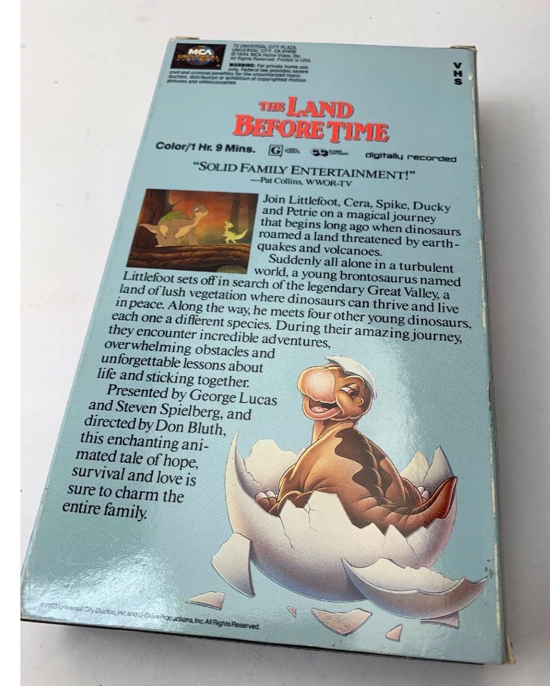 Vintage the Land Before Time VHS With Cardboard Case, A New Adventure ...