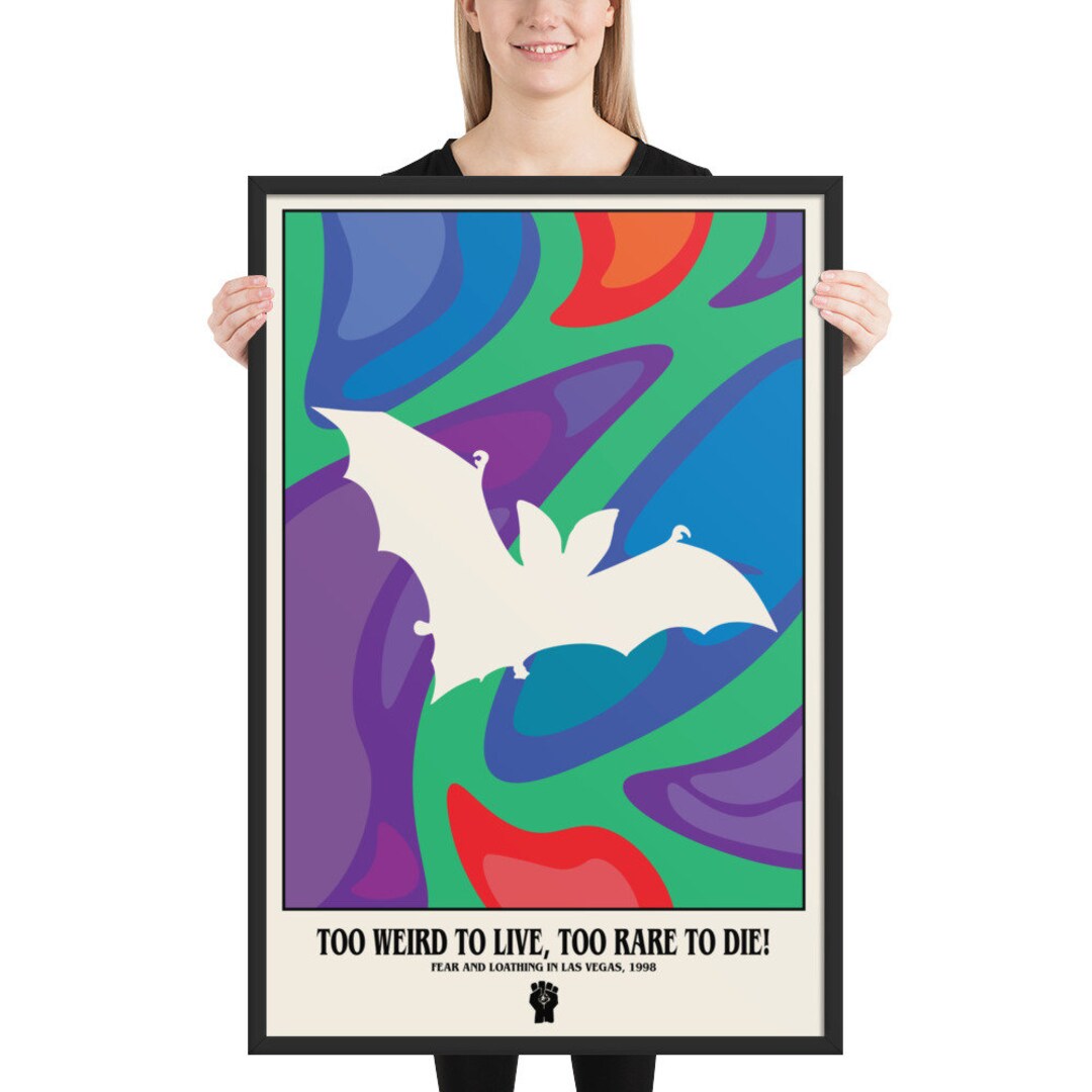 Fear and Loathing Bat Poster - Etsy