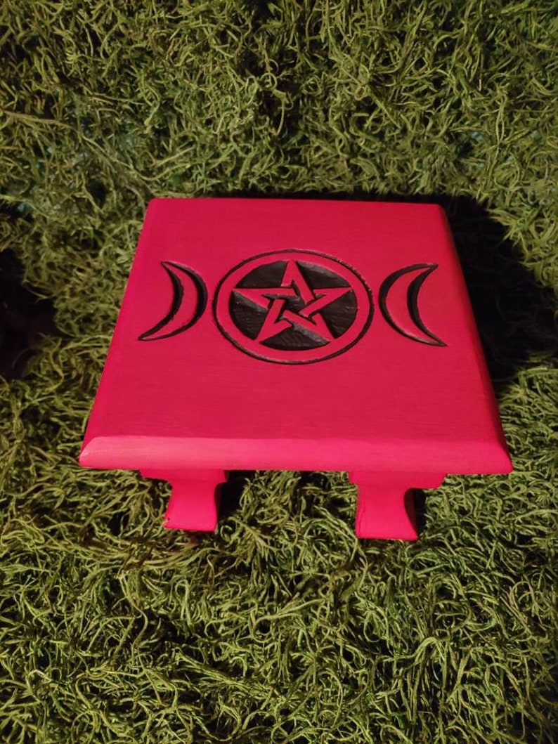 Handmade Triple Moon Alter Table Available in Multi Colors. - Etsy