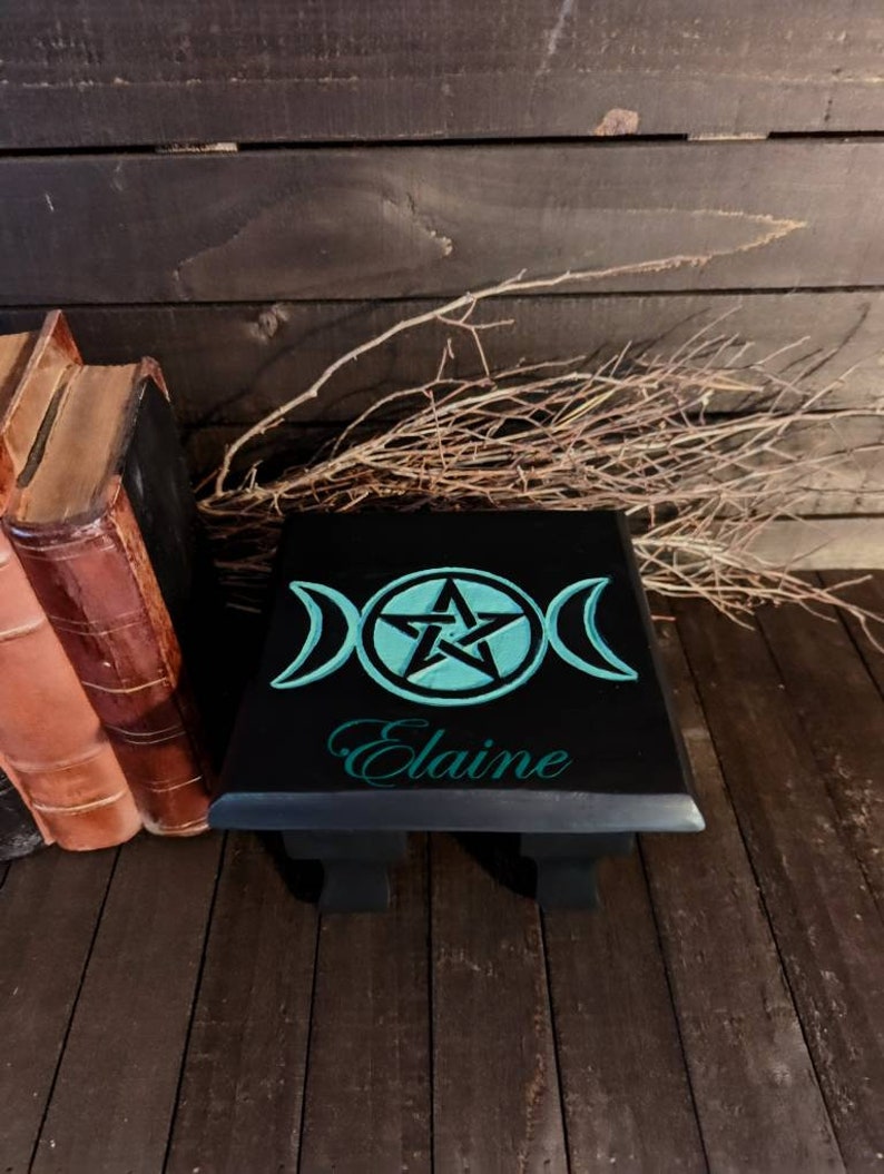 Handmade Triple Moon Alter Table Available in Multi Colors. - Etsy