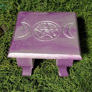 Handmade Triple Moon Alter Table Available in Multi Colors. - Etsy