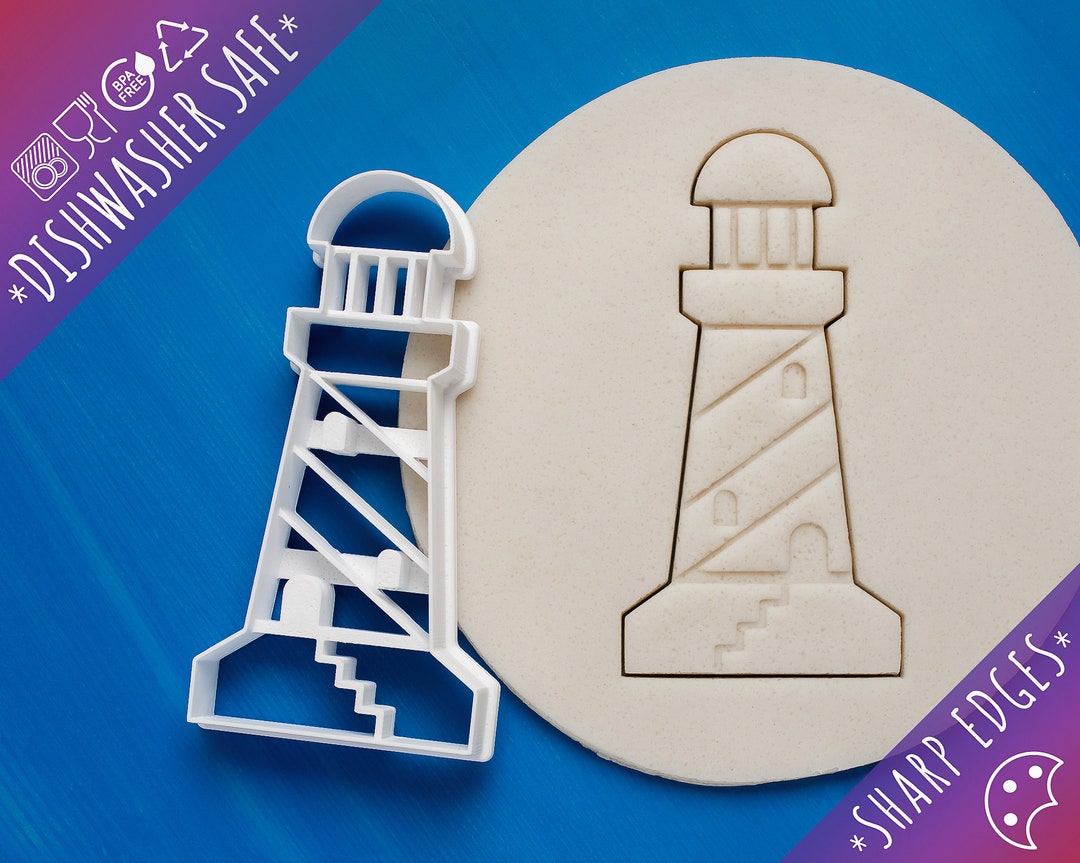 Lighthouse Cookie Cutter Nautical Decorating Fondant Seaside Building ...