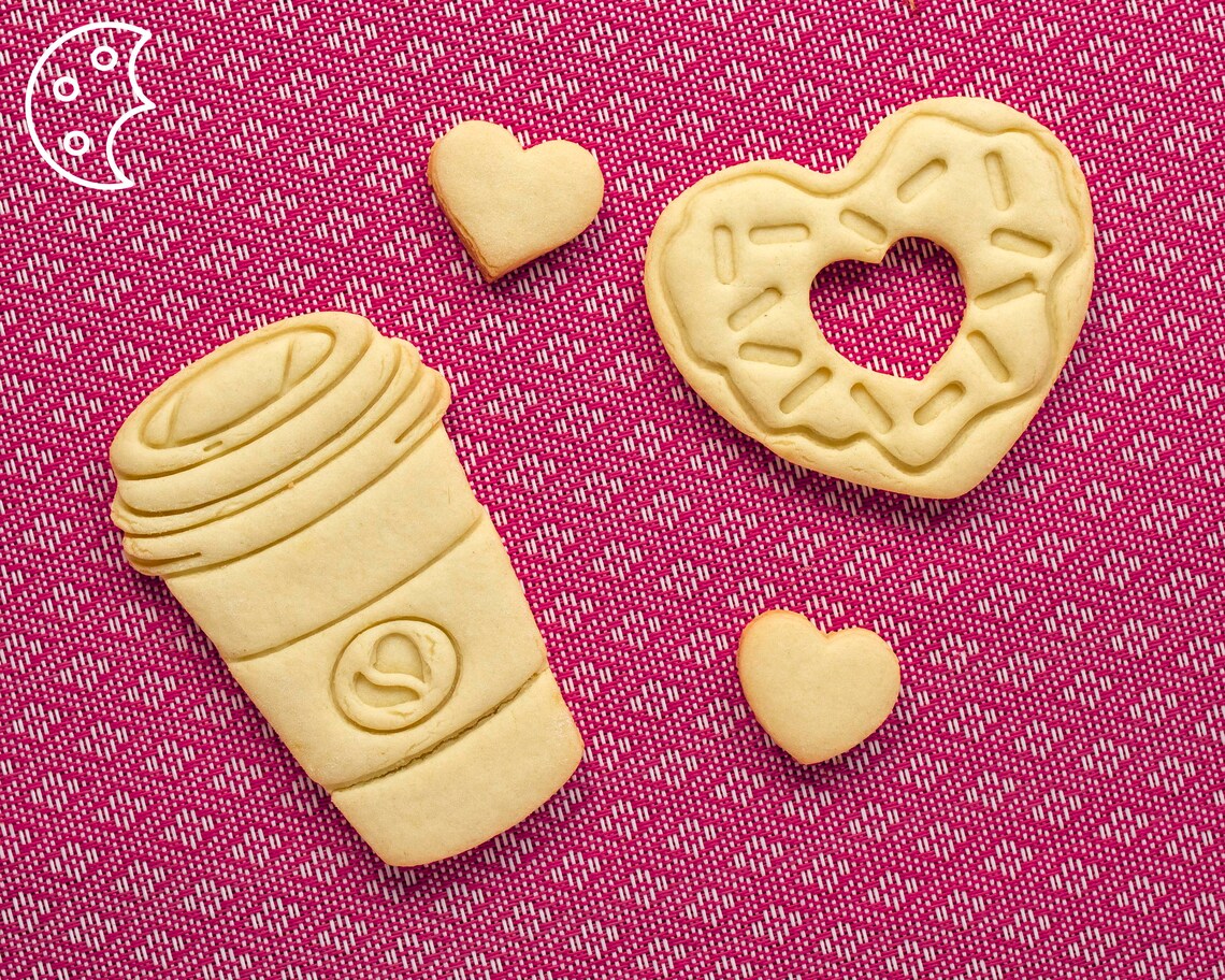 Love Donut Cookie Cutter Heart Shaped Cookies Dishwasher - Etsy