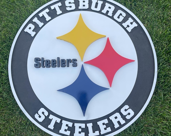 Pittsburgh Steelers Sign With Raised Letters - Etsy
