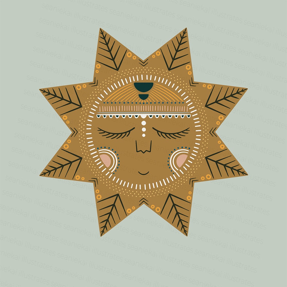 Sunshine Women Illustration - Etsy