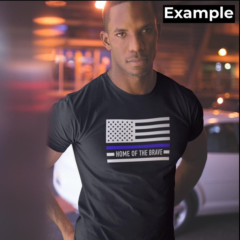 Thin Line Support Flag SVG Blue Police/law Enforcement DIGITAL DOWNLOAD ...