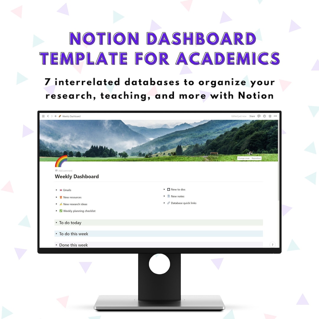 Notion Template for Professors, Phd Students, Grad Students, and Other ...